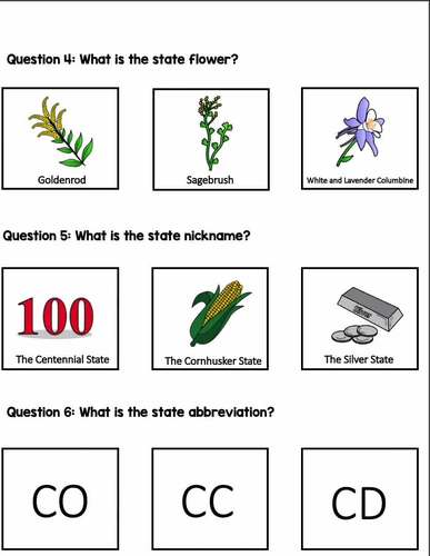 Colorado Quiz and Pre/Post Assessment Special Education, 50 States