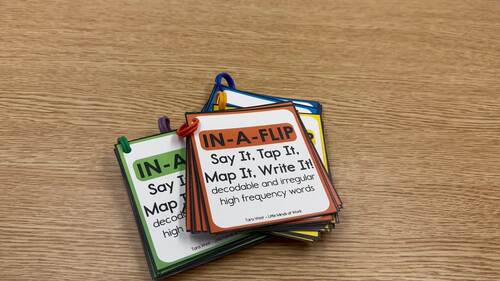 Science of Reading In-a-Flip High Frequency Words Instructional Rings