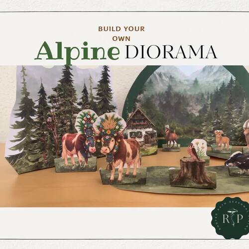Printable Alps Summer Diorama by Rooted Path Seasons | TPT