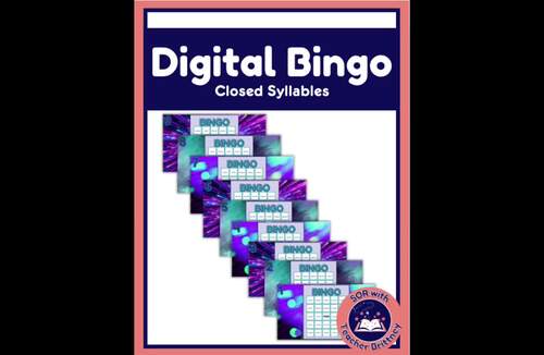 Closed Syllable Two Syllable Game Bingo | Phonics Decoding Practice