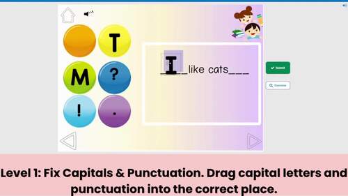Fix the Sentence Boom Cards™ | Capitals, Spelling & Grammar Practice ...