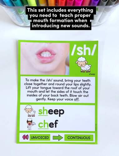 Articulation Bundle - Mouth Formation Cards, Posters and Articulation Cues