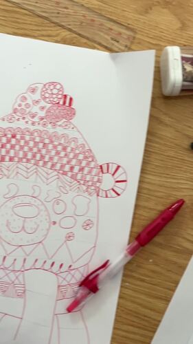 Zentangle Zendoodle Winter Art: Low Prep Independent Drawing Activity ...
