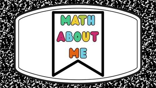 Math About Me Pennant | First Week Back-to-School Activity by Learning Cove