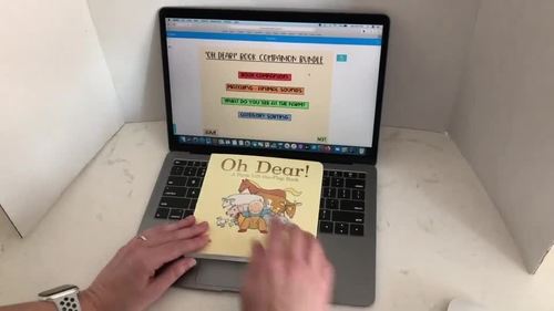 OH DEAR! BOOM CARDS BOOK COMPANION & FARM ANIMAL LESSONS (SPEECH THERAPY)