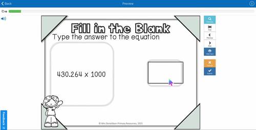 Multiply Decimals by 10 100 and 1000 by Mrs Donaldson Primary Resources
