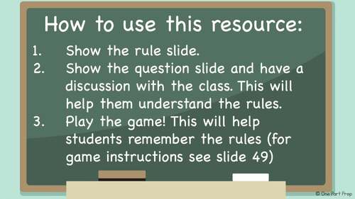Classroom Rules/Expectations Lesson & Game | Editable PowerPoint ...
