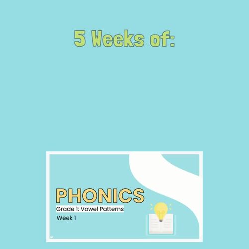 Grade 1: Digital Phonics Lessons | Vowel Patterns by Miss Ps Palette