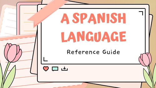 Spanish Language Reference Guide & Lesson Plan | Video + PDF by DJ620911