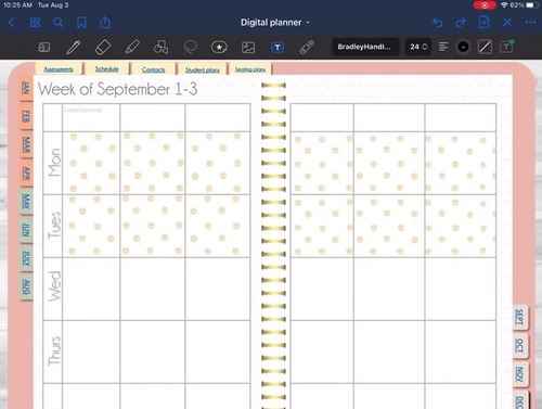 BOHO Digital teacher planner by Zabrina Restall | TPT