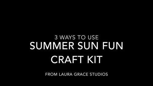 Summer Sun Fun Craft Kit by Laura Grace Studios | TPT