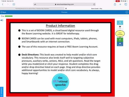 Interactive Book AAC & Me: Down on the Farm BOOM Card Deck Speech Language