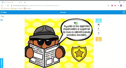 BOOM CARDS: Letras F B J CH | Sonidos iniciales alfabeto | Distance ...