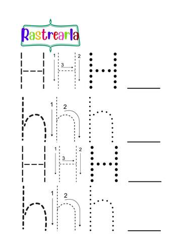 Toddlers Curriculum |Spanish Letter "H" Activities by Brainstorm Preschool