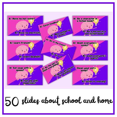 Would you rather activity - Google slides by 123Miss Poppins | TPT