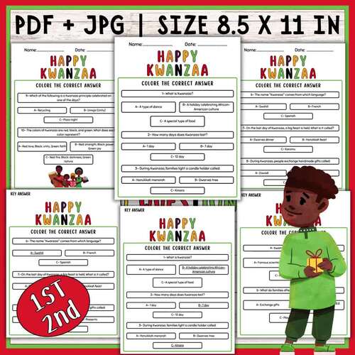 Kwanzaa Trivia Game | Kwanzaa Activities 1st- 2nd grade | Kwanzaa Game ...
