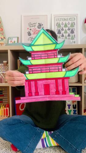 Ancient China Project Activity | Pagoda 3D Craftivity | Ancient ...