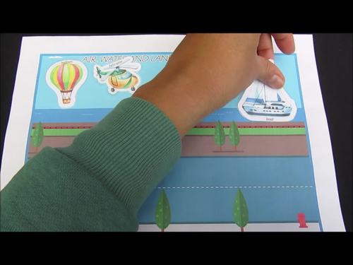 Transportation Sorting Air, Land and Water Match Toddlers / Preschool ...