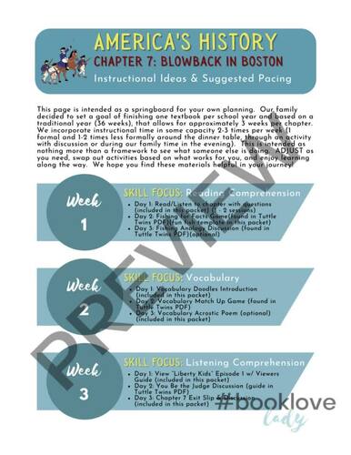 Tuttle Twins U.S. History Ch. 7: Blowback in Boston Comprehension Bundle