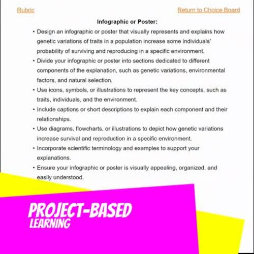 Embryological Relationships: Choice Board (MS-LS4-3) by Dr B Science