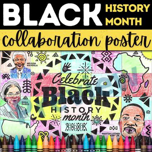 Black History Month Collaborative Poster Activity | Collaboration ...
