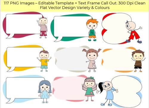 Vector Stick Figure Cartoon Kids 1, Boys & Girls, Editable Designs ...