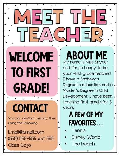 EDITABLE Just Peachy Meet the Teacher Flyer | Back to School | TPT