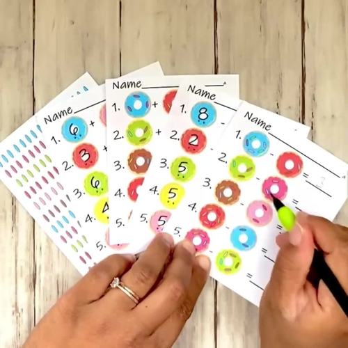 Counting, Adding, and Subtracting with Donuts by Hunt 4 Treasure