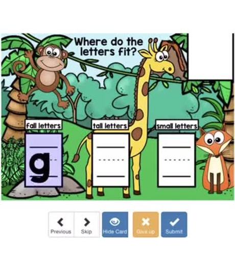 Boom Cards - Animal Letter Formation by To Teach A Mockingbird | TPT