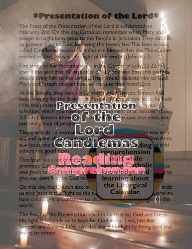 Presentation of the Lord Reading Comprehension Passage & Discussion ...