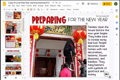 Lunar New Year 2025, Chinese New Year, Digital Reading Comprehension ...