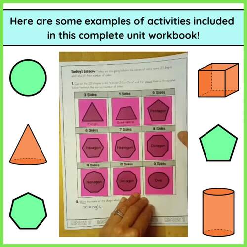 2D & 3D SHAPES WORKBOOK | 12 Lessons & Activities to Explore Geometry