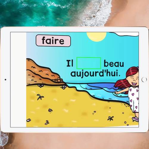 Les verbes irréguliers au présent cartes Boom | La plage La grammaire ...