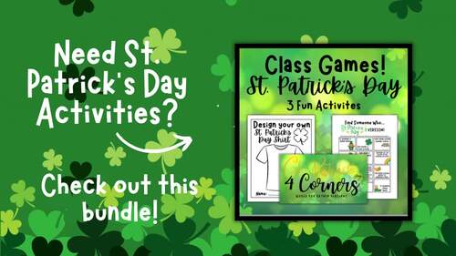 St. Patrick's Day Activity and Games Bundle! by HolmRoom | TPT