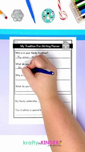 Holiday & Winter Traditions Class Book December Writing Activity for K–2