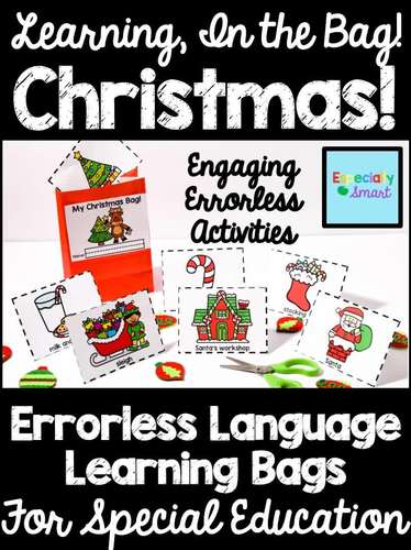 Christmas Errorless Learning Craft Worksheets for Special Education ...