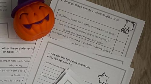 FUN Halloween Scary Story Pack | Reading Comprehension, Vocabulary and ...