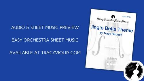Easy Orchestra Sheet Music: Jingle Bells Theme by Tracy Violin | TPT