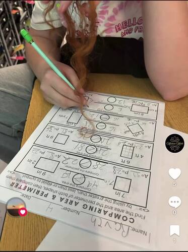 Comparing Area and Perimeter of Rectangles and Squares, 3rd Grade Math