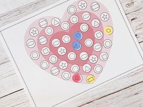 Valentine's Day Heart Dot Sticker Activities by Simply Read With Me