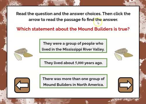 Mound Builders Scavenger Hunt BOOM Cards by CarolJ Creations | TPT