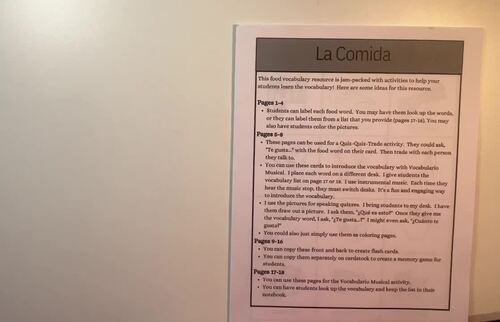 La Comida Food Vocabulary Label & Activity Pack by SinginSeñorita