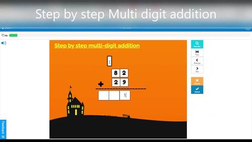 Multi Digit Addition Halloween Themed Boom Cards by Language Forum
