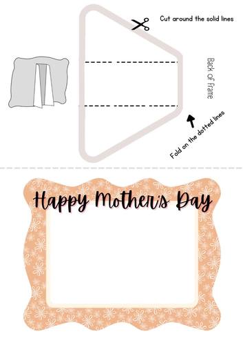 Mother’s Day Picture Frame Craft | Printable Keepsake Gift Activity ...