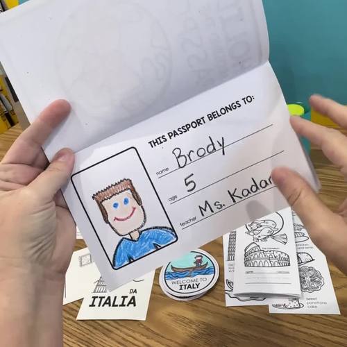 Holiday Around the World Passport, Bulletin Board, Christmas Craft ...