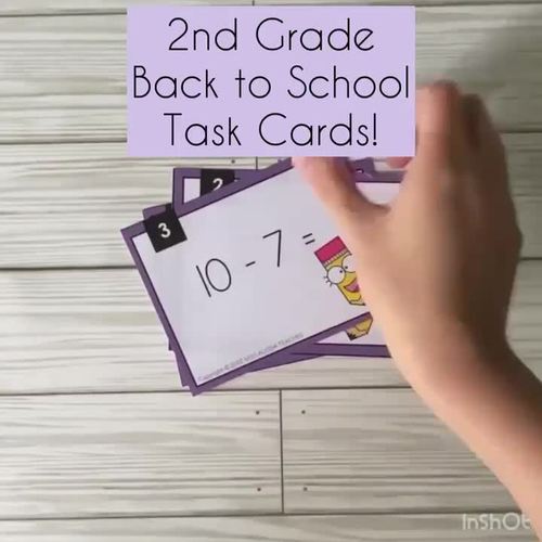 5th Grade Back to School Math Review Task Cards- Fifth Grade Spiral ...