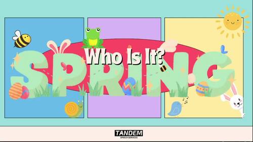 Who Is It?-Spring Edition by Tandem Speech Services | TPT