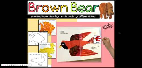 Brown Bear, Brown Bear | Adapted Visuals | Differentiated | SPED | Craft