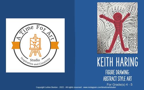 Video Lesson : Keith Haring : Figure Drawing - Grade 4- 5 | TPT