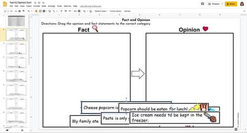 Fact and Opinion Sort and Independent Sheets PRINTABLE & DIGITAL